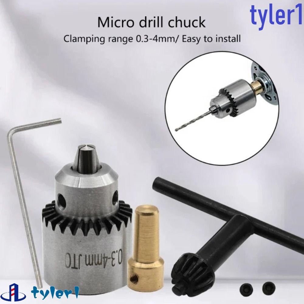 TYLER1 Drill Chuck, 0.3-4mm Hand Drill Collet Fixture, Clamping Wrench ...