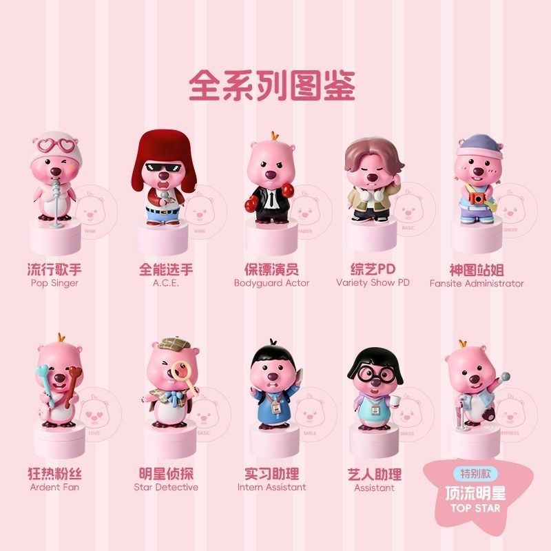 Miniso MINISO Cute Ruby Mystery Box Loopy Working in Art Circle Seal ...