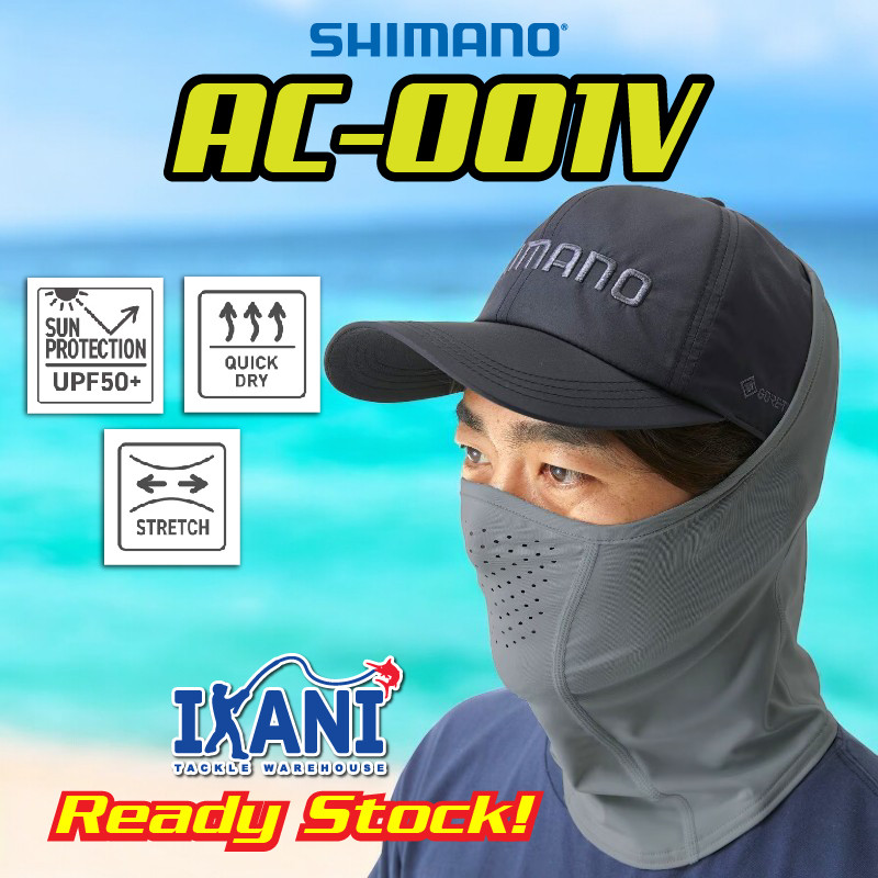 SHIMANO AC-001V SUN PROTECTION FISHING FACE MASK Pancing ORIGINAL Head ...