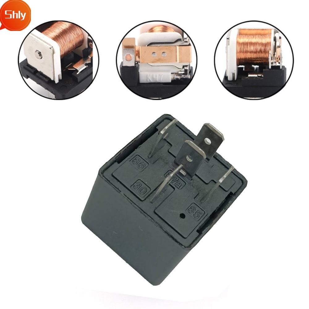 SHLY Automotive Relay, 12V 24V 5 Pin Relay Socket, 5 Wire 20A 40A High ...