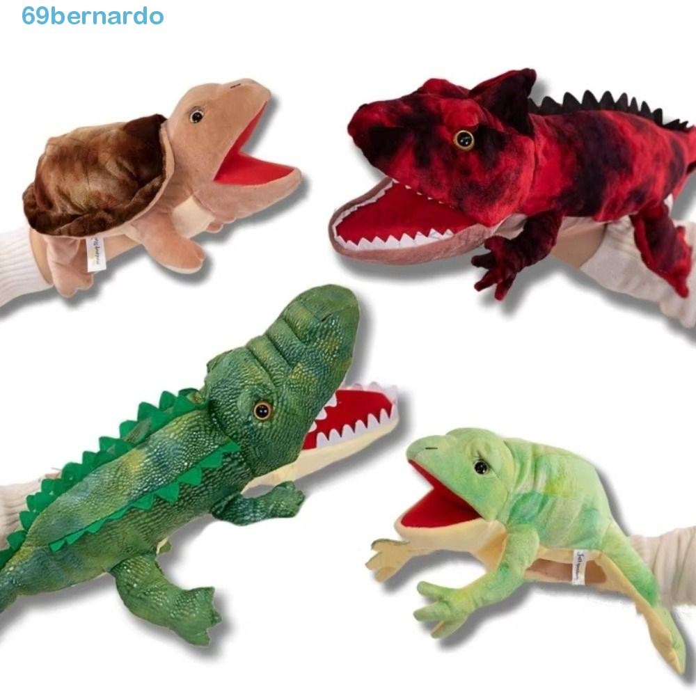 BERNARDO Plush Hand Puppet, Turtle Salamander Frog Crocodile Animal ...