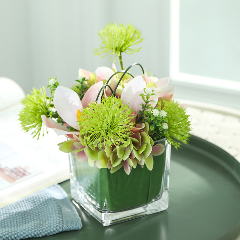 Pasu Telus Segar Minimalis Sejambak Bunga Tiruan Set Hiasan Ruang Tamu ...