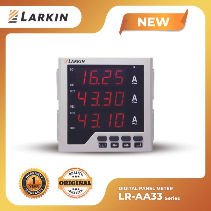 Ampermeter Digital SOLUTION For Electrical Panel 3P 3 Phase Meter Amper ...