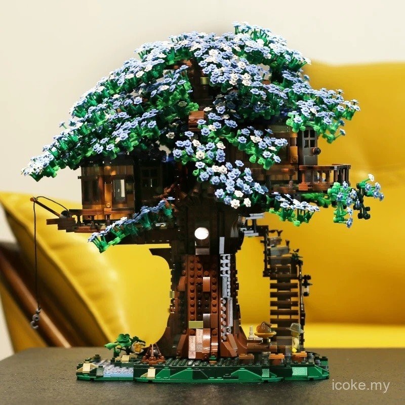 Four Seasons Tree House Forest Tree Hut 21318 rumah sukar, mencerdaskan otak bangunan, blok ...