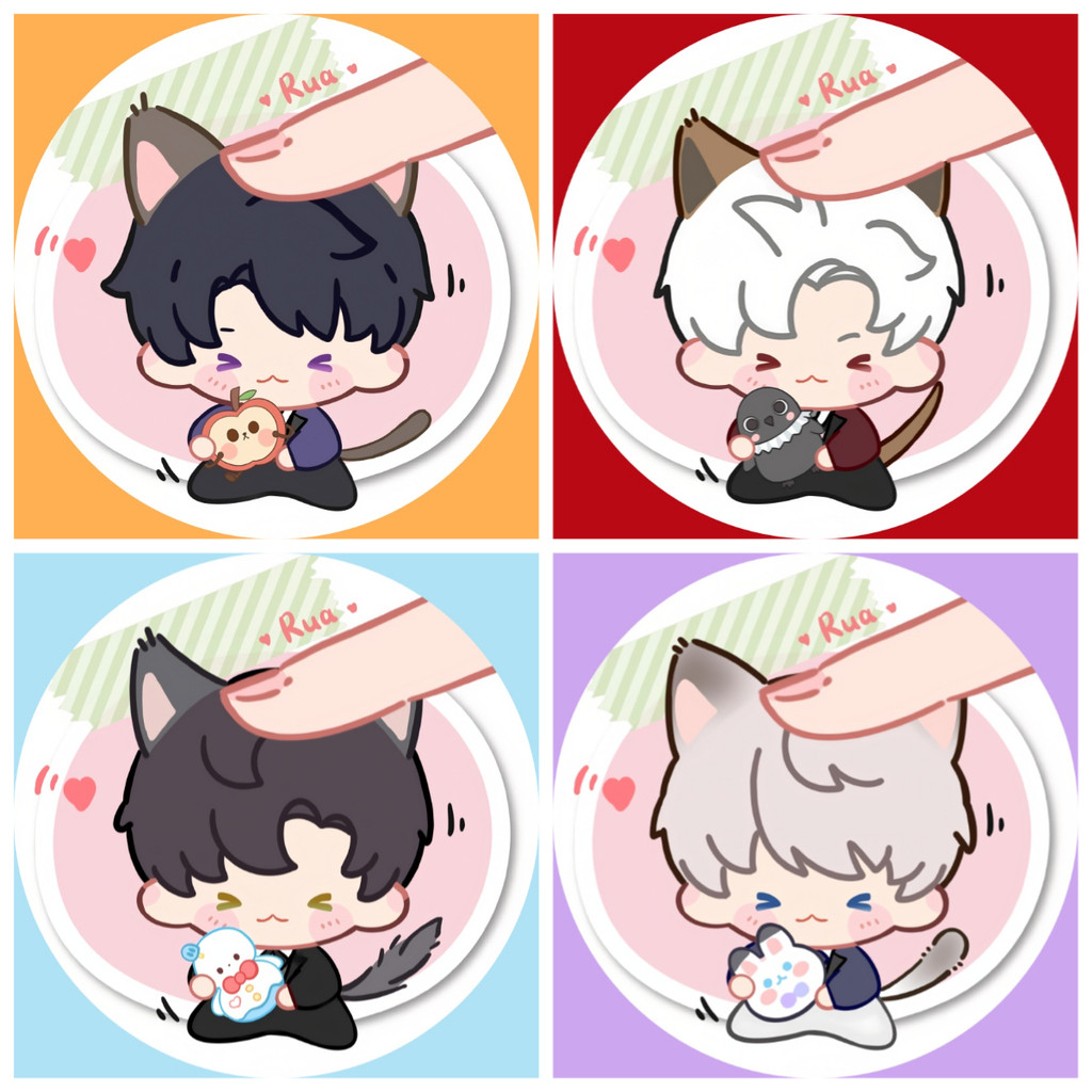 Love and Deep Space Badge Q Version Miss Hunter Rua Cat Series Cat Cat ...