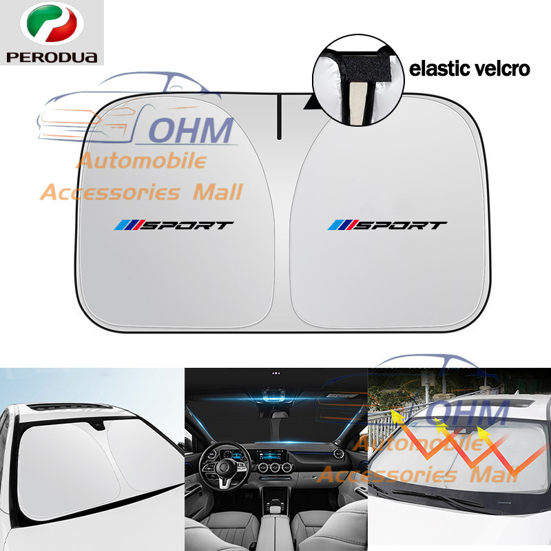 Perodua Myvi Ativa Axia Bezza Car Sun Shade Cover Car Windscreen ...
