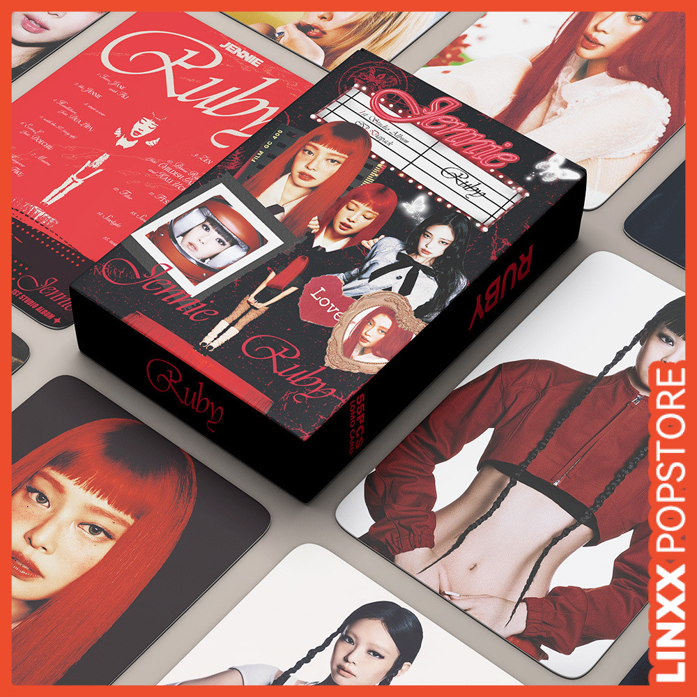 LINXX 55Pcs Blackpink Ruby Jennie Solo LOMO Photo Cards K-Pop Girl ...