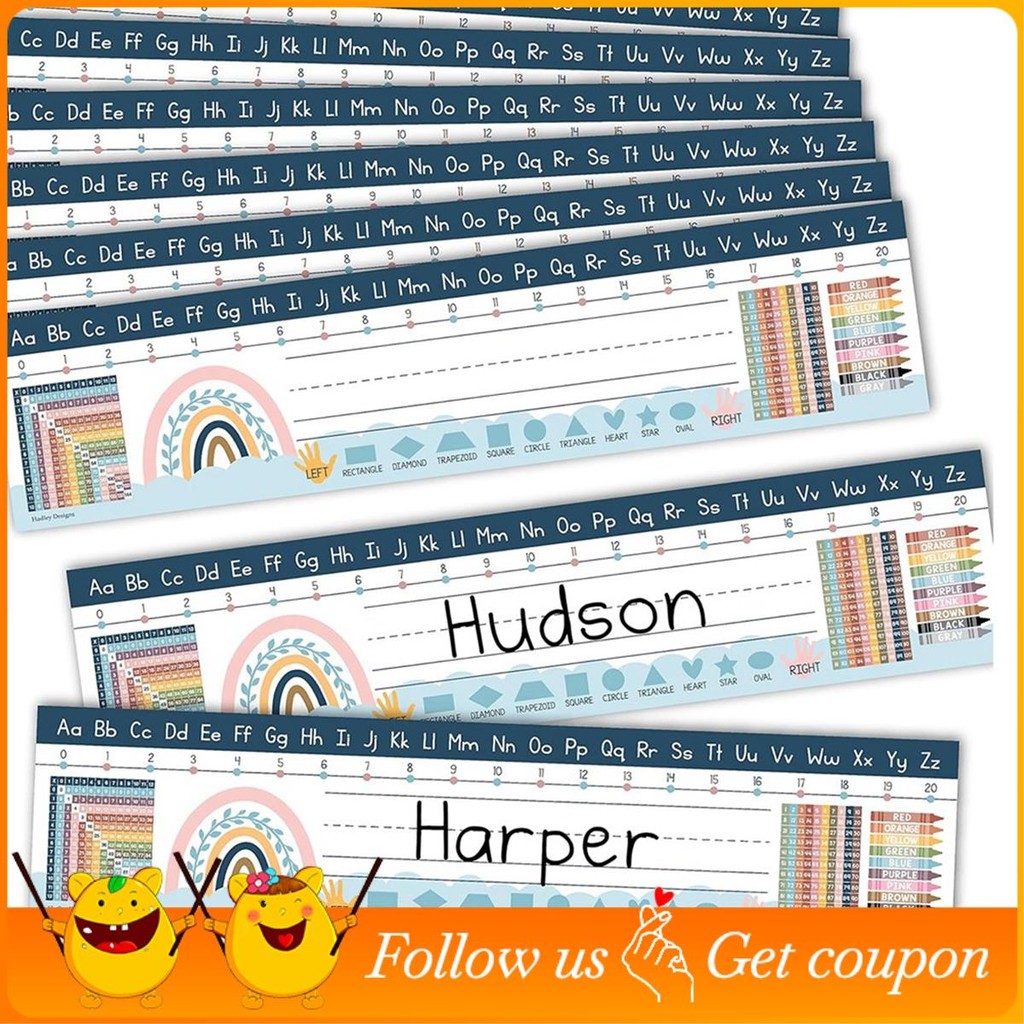 25 Boho Teacher Name Plate for Desk Classroom - Desk Name Tags ...