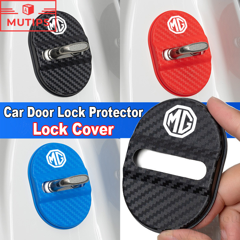 4 Pcs/Set MG Car Door Lock Protector Cover Anti-Scratch Door Lock Pad ...