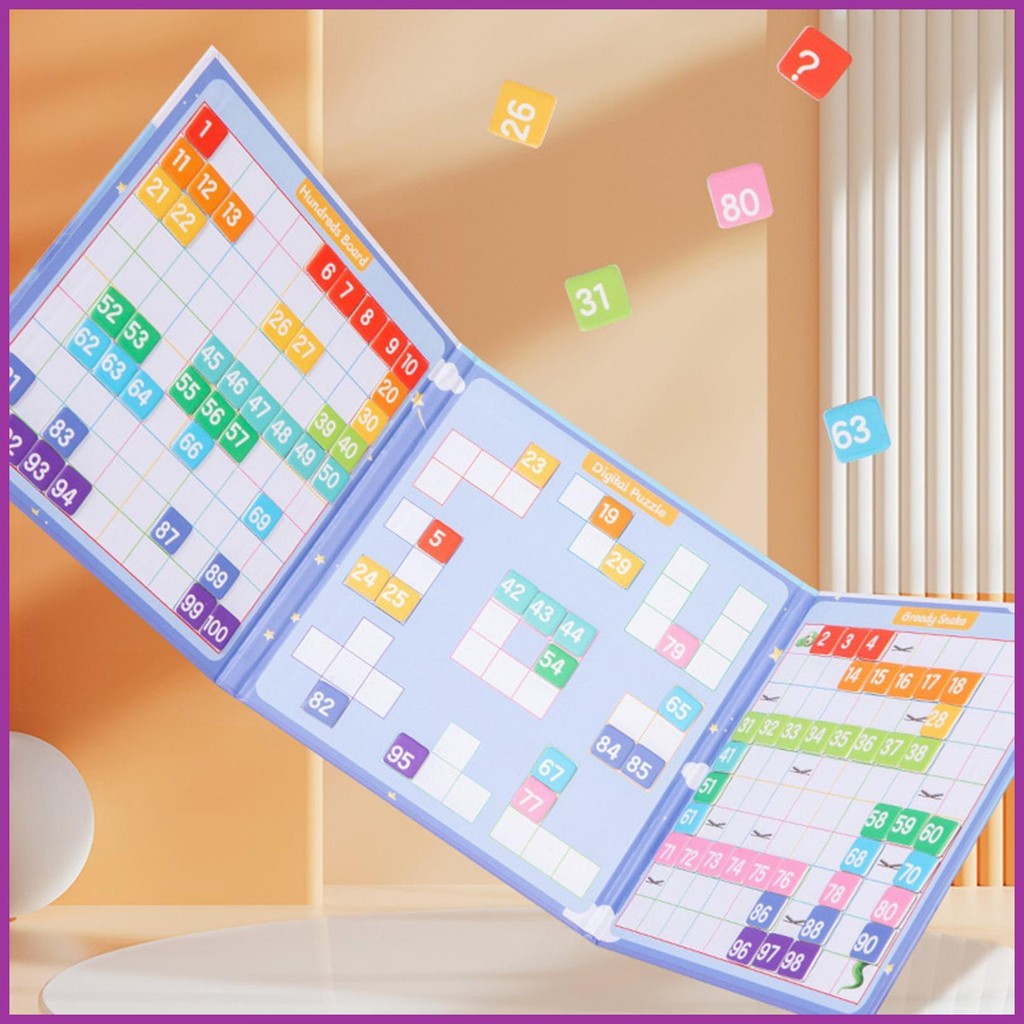 Hundreds Chart Magnetic Math Hundred Board Preschool Learning ...