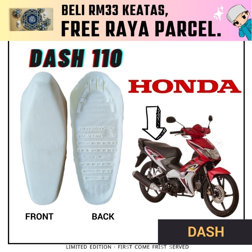 HONDA WAVE DASH 110 LAMA SPAN SEAT FIBER SPONGE PU FORM KUSYEN DOUBLE CUSHION KUSION ASSY WAVE ...