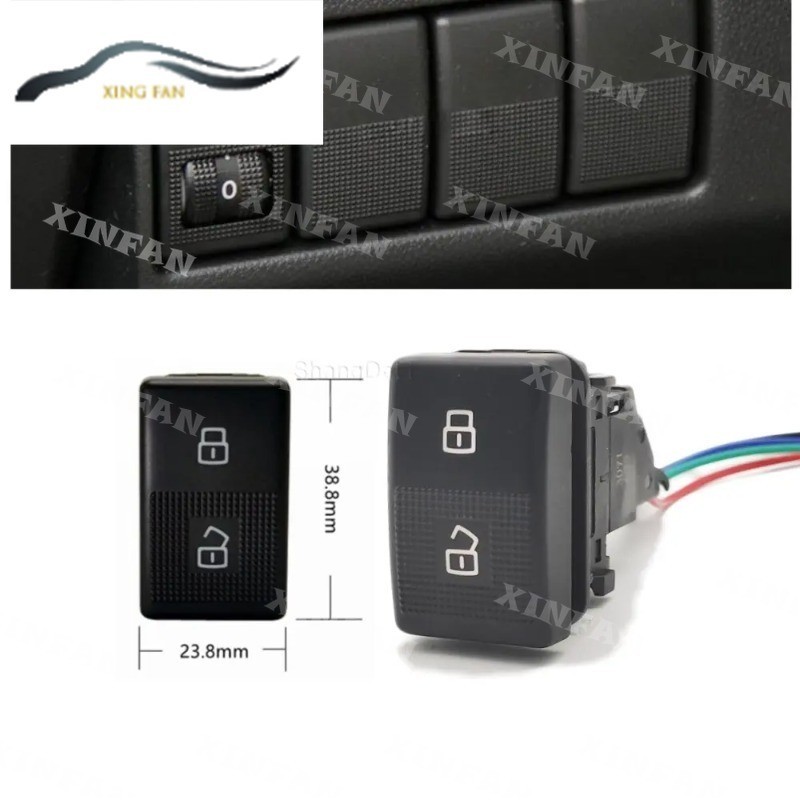 XF Car Central Door Lock Unlock Retrofit Switch with Wire For Mazda 6 ...