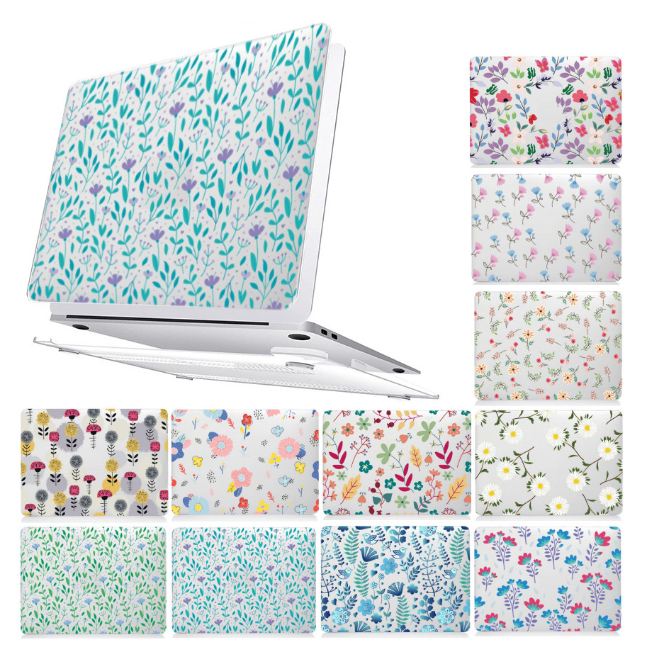 Flowers Transparent Macbook Case Thin Hard Laptop Case with Keyboard ...