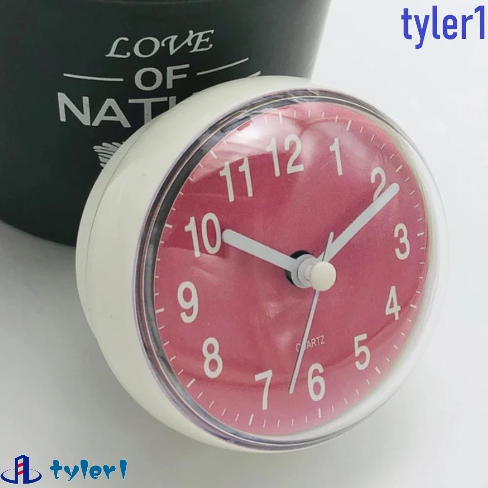 TYLER1 Sucker Wall Clock, Plastic Mini Quartz Table Clock, Minimalist ...