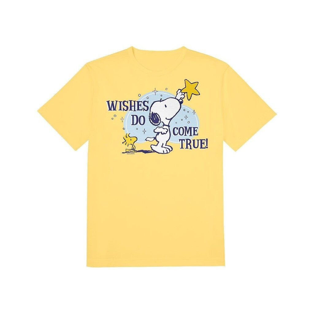 Spot goods Men T Shirt Nwt Peanuts Snoopy And Woodstock Wishes Do Come ...