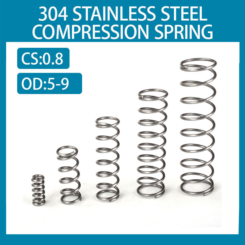 10pcs 304 Stainless steel Wire diameter 0.8mm Outer diameter 10-14mm ...