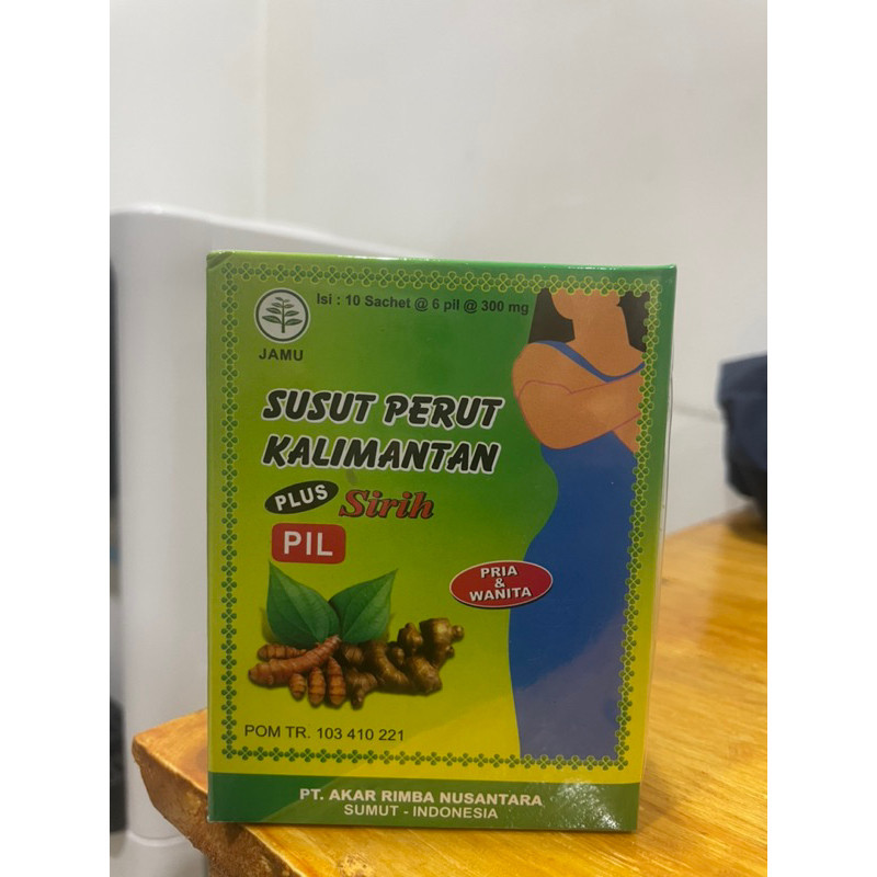 SUSUT PERUT KALIMANTAN PLUS Sirih PIL | PRIA & WANITA [ Isi : 10 Sachet ...
