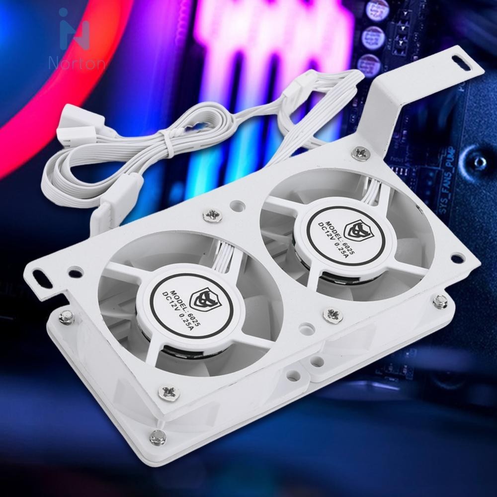 Low Noise Cooling Fan ARGB Syn with Dual 60mm Fan 5V for DDR/DDR2/DDR3 ...