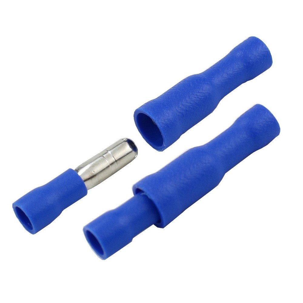 Ptr! 100pcs/50set Male Female Bullet Connector Insulating Joint Crimp ...