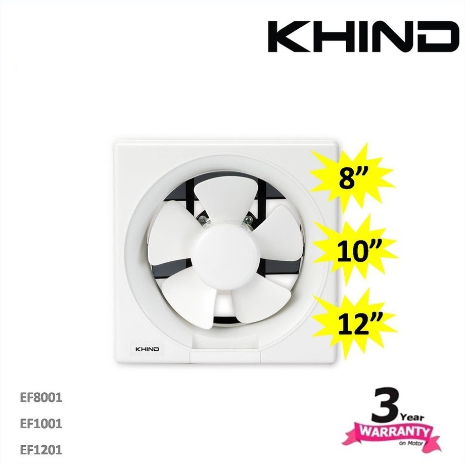 KHIND Exhaust Fan EF1001(10") / EF1201 (12") / EF8001(8") | Shopee Malaysia