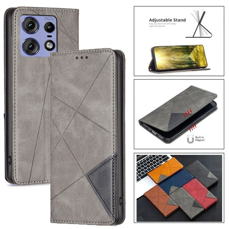 For Edge 50 Pro Case Leather Phone Wallet Case For Motorola Edge 50 Pro ...