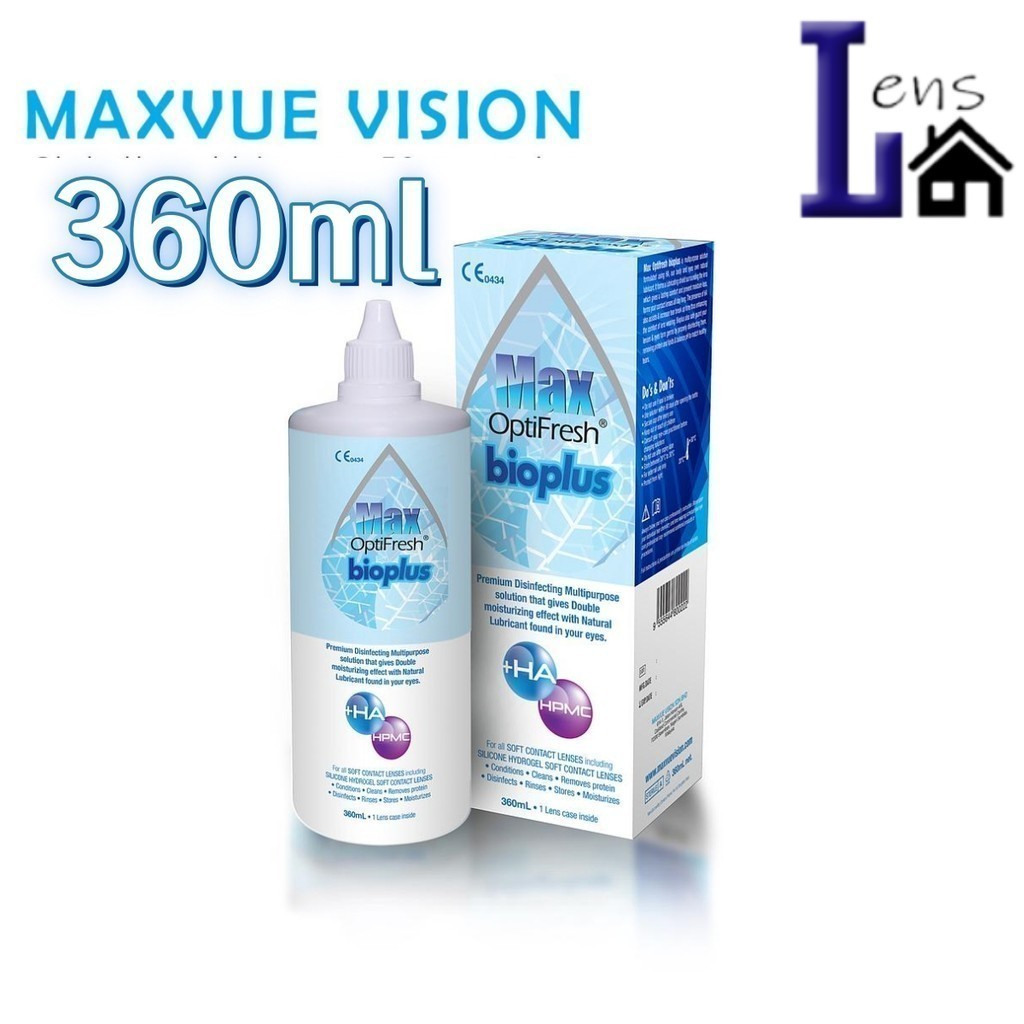 ( 360ml) Maxvue Max OptiFresh bioplus Disinfecting Solution Big Bottle ...