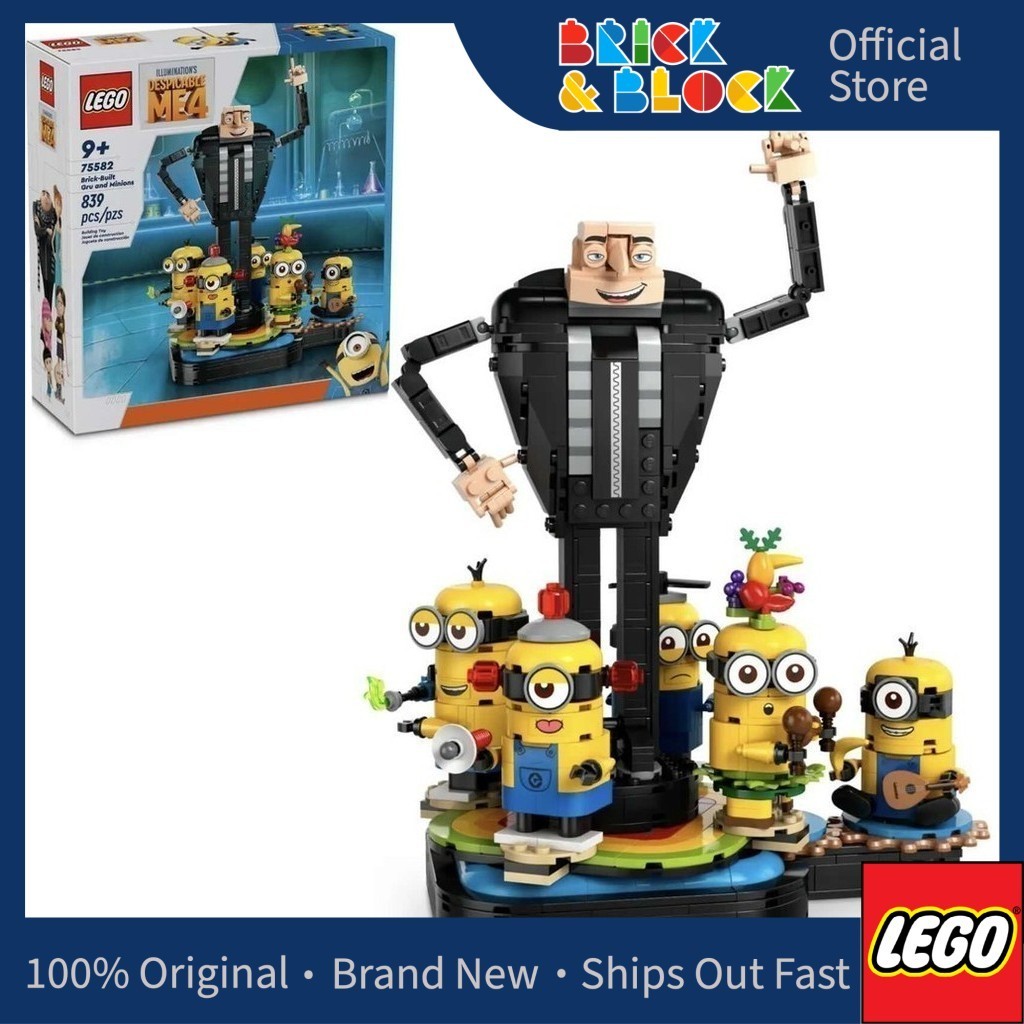 LEGO 75582 Brick-Built Gru and Minions | LEGO Minions | Shopee Malaysia
