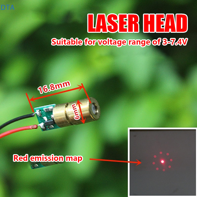DTA Mini Red Light Graphic Laser Head Module Suitable Voltage DC3-7.4V ...