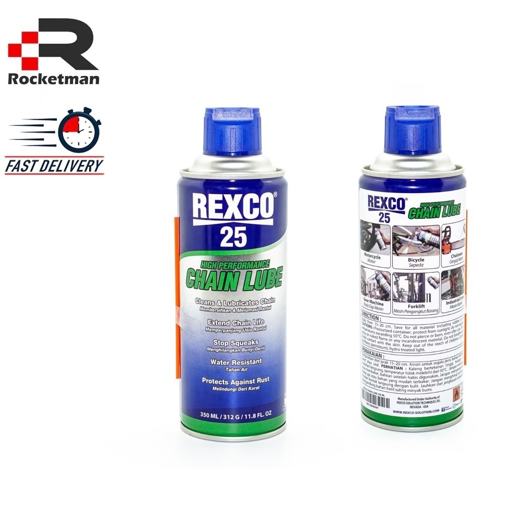 REXCO 25 HIGH PERFORMANCE CHAIN LUBE LUBRICANTS (350ML) | Shopee Malaysia