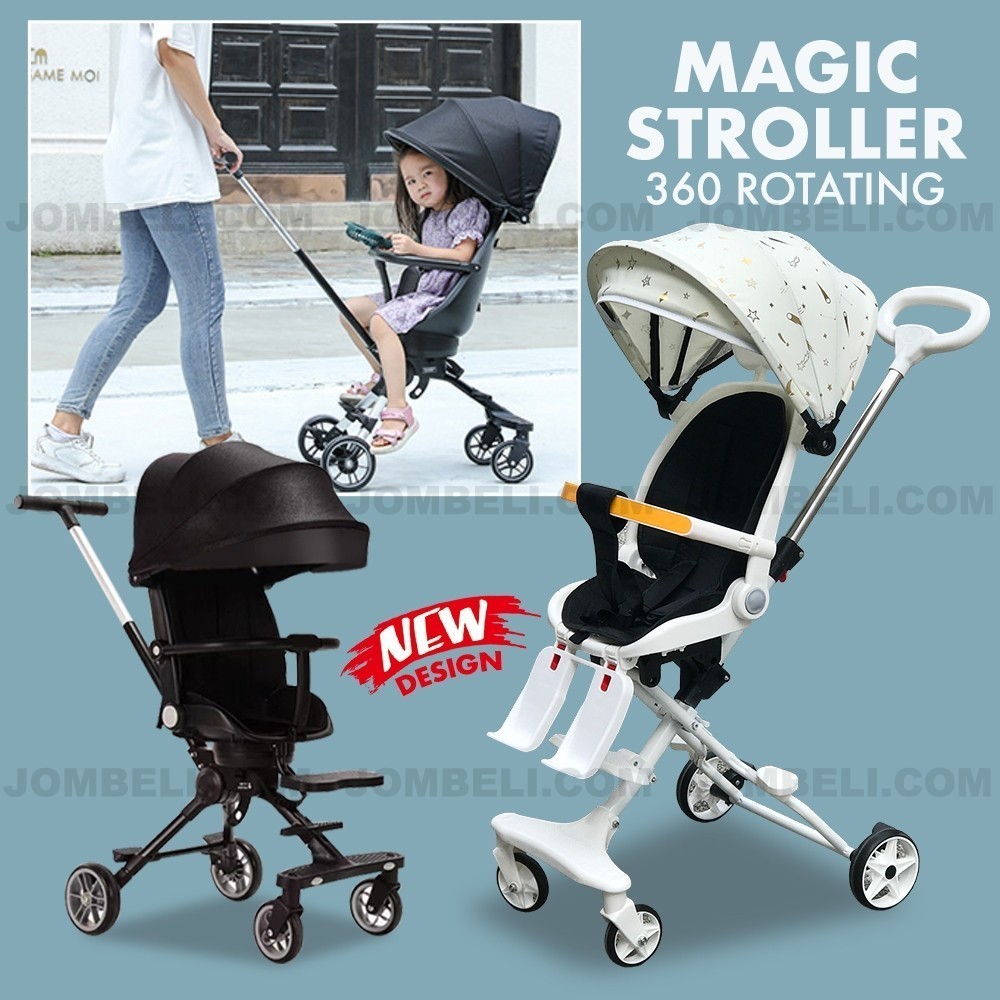 MAGIC STROLLER 360 ROTATING Compact Stroller Cabin Lightweight New Born ...