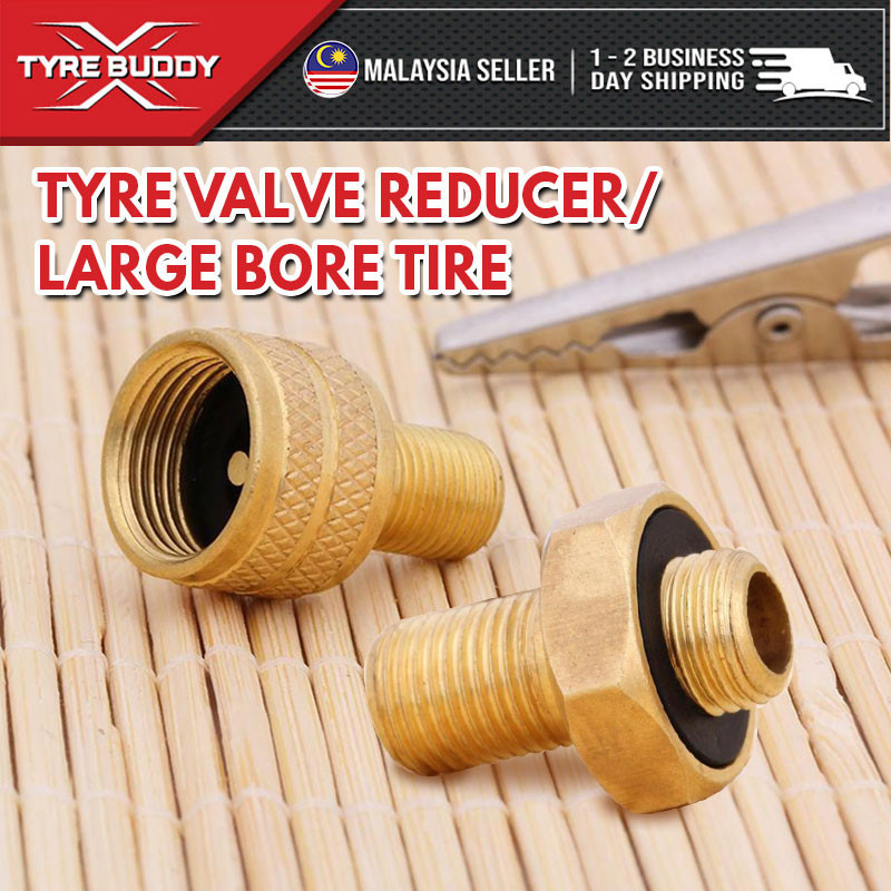 TYRE VALVE REDUCER, CAT LOADER,EARTH MOVER,EM,TRUCK WHEEL LARGE BORE ...