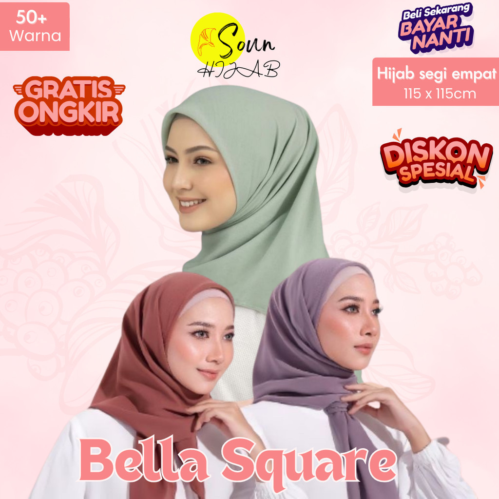 Bella SQUARE HIJAB / RECTANGULAR HIJAB / PLAIN HIJAB / PLAIN ...