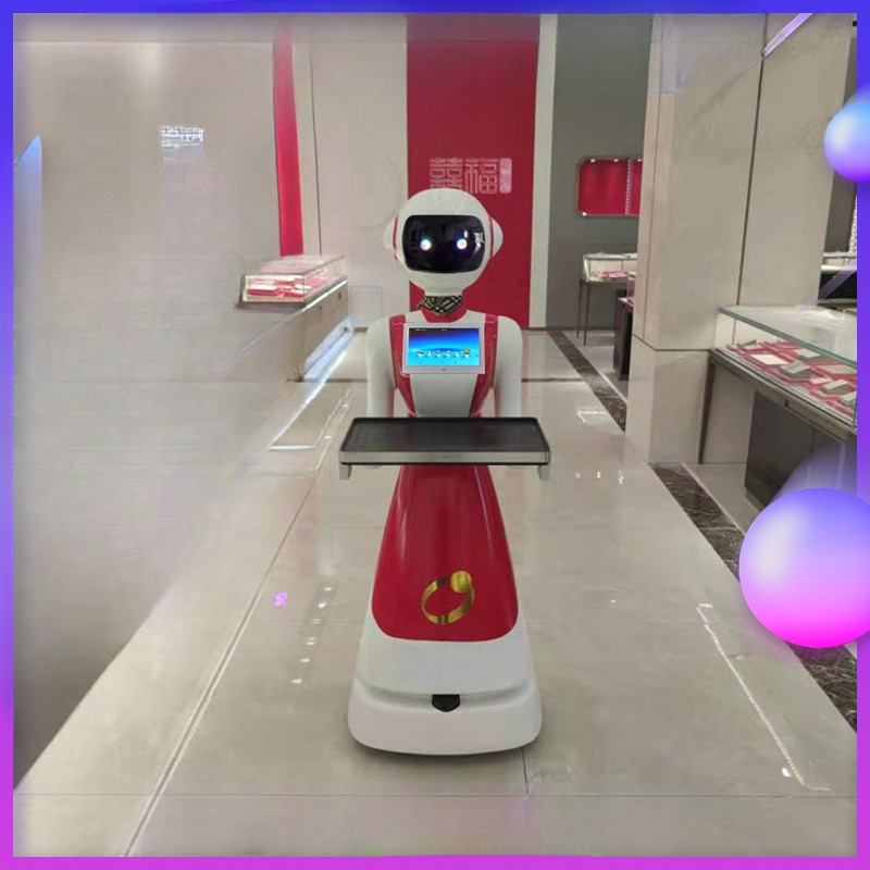Smart restaurant robot waiter Hotel robot for delivering food serving ...