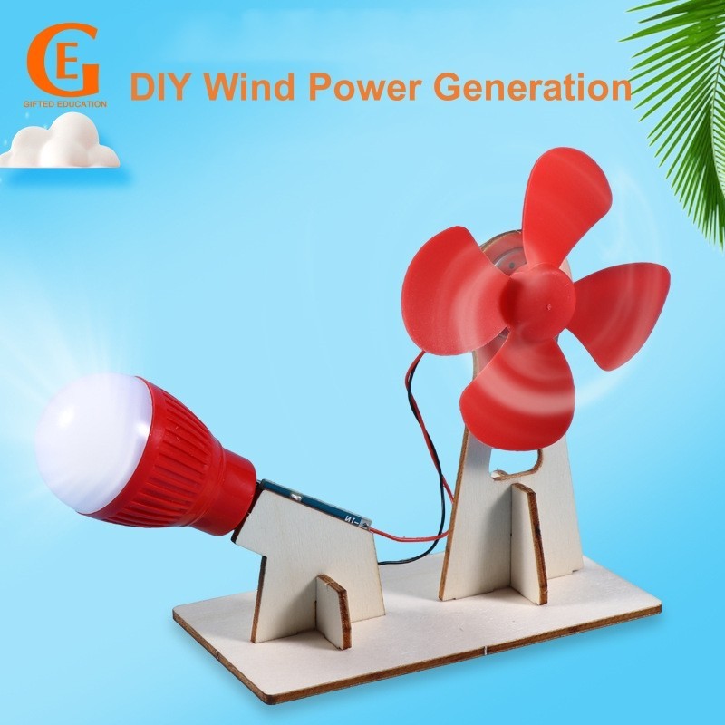 GIFTED EDUCATION DIY Wind Power Generation Model Developmental Toy ...
