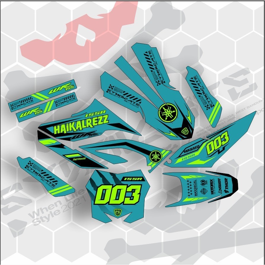 Decal/sticker Wr155/ Dtracker/ CRF150L- /klx BF-klx gordon etc full ...