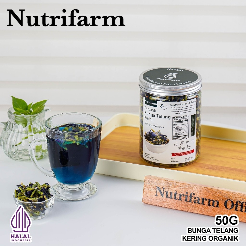 TEH BUNGA TELANG KERING CELUP ORGANIK 1 KG 1KG 500GR UNGU / BUTTERFLY ...