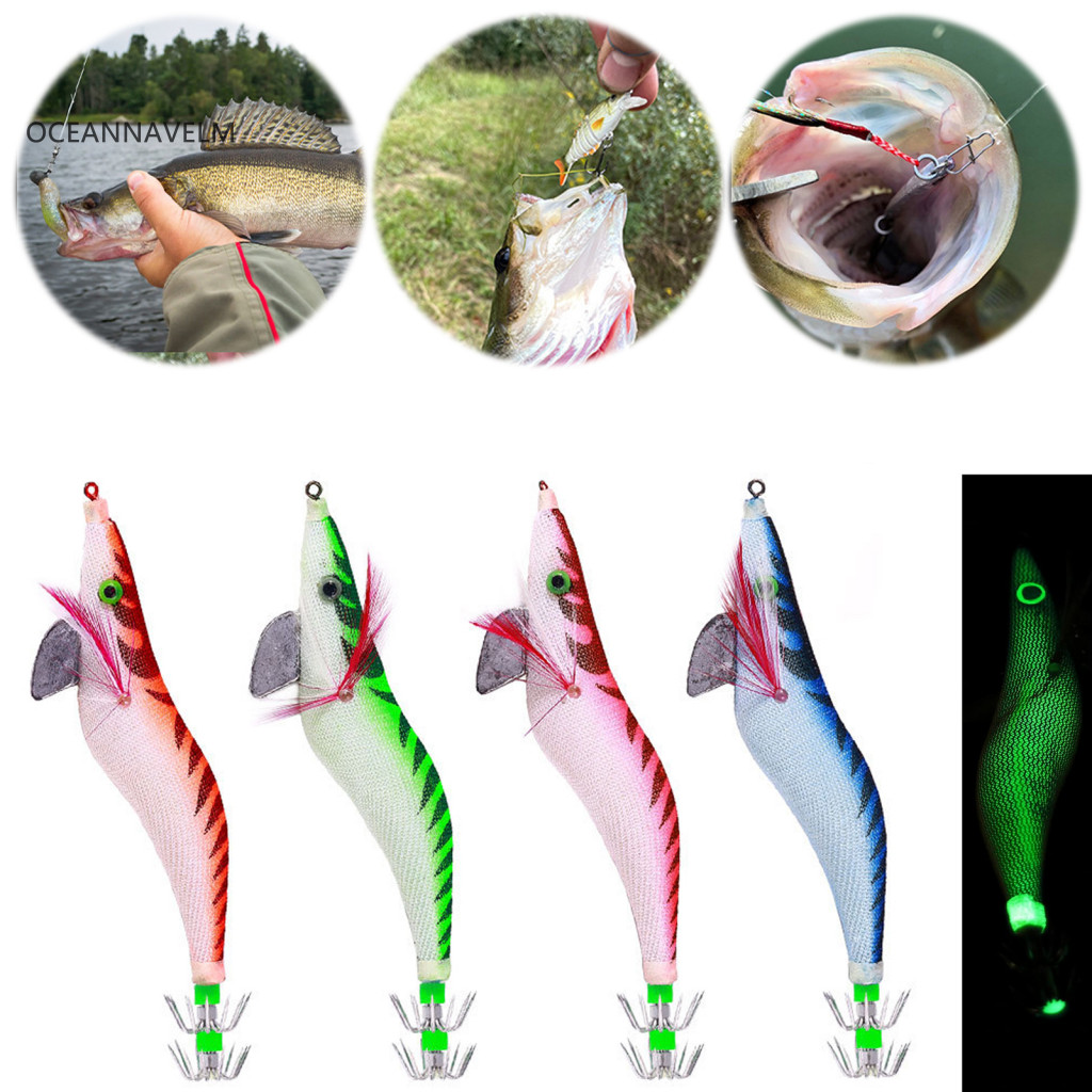 oc Shrimp-shaped Fishing Lure Luminous Shrimp Bait Vibrant Glow-in-the-dark Shrimp Lure with ...