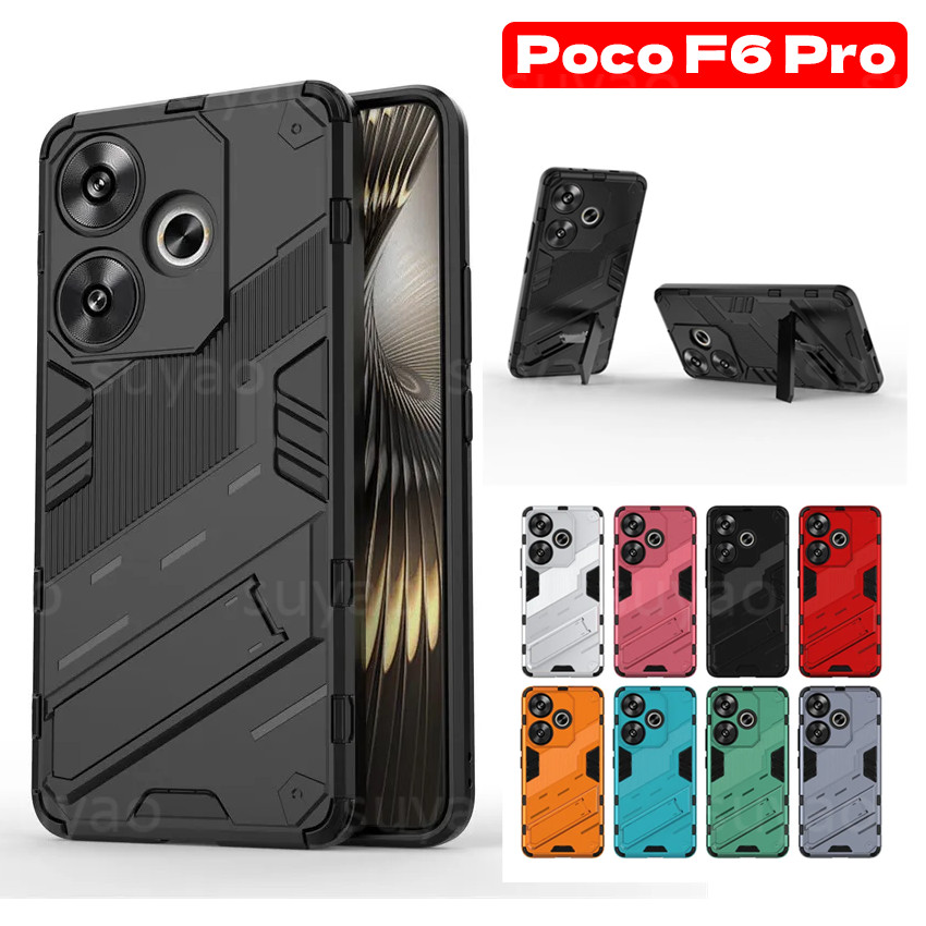 For Xiaomi Poco F6 Pro F6Pro F 6 5G 2024 Phone Case Soft Stand Holder ...