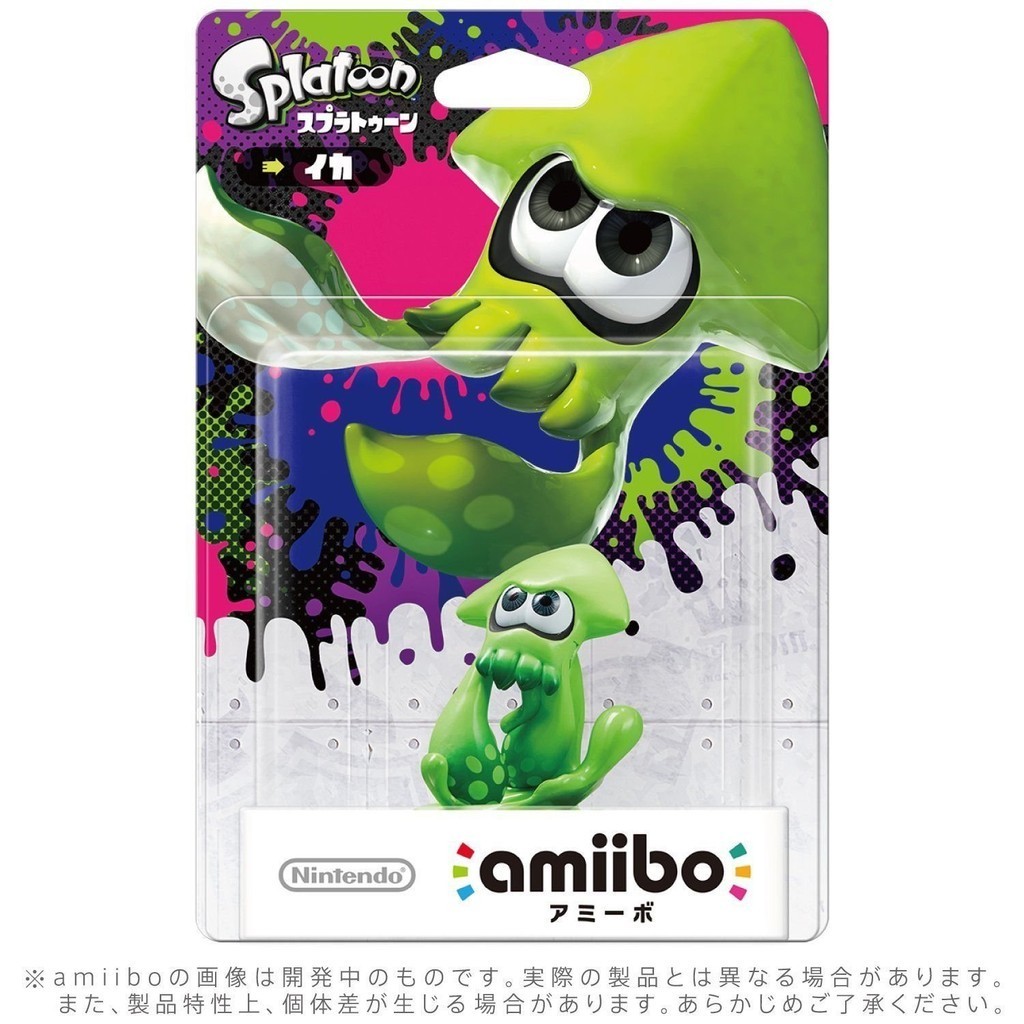 Nintendo Amiibo Inkling Squid Green IKA Splatoon Switch Wii Rare 3DS ...