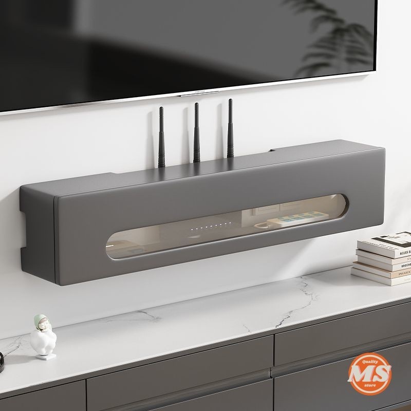 100CM hanging TV cabinet small wifi set-top box router storage cabinet ...