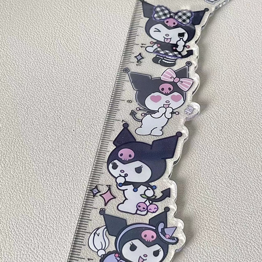 Ashley Kuromi Transparent Acrylic Ruler Set Cute Cinnamoroll Ruler for ...