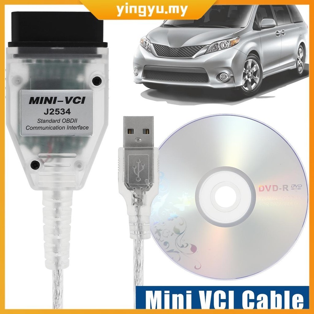 V17 J2534 Mini VCI Cable FT232RL 16pin Car Diagnostics Cable ...