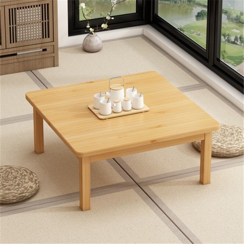Nanzhu tatami small coffee table household kang table solid wood square ...