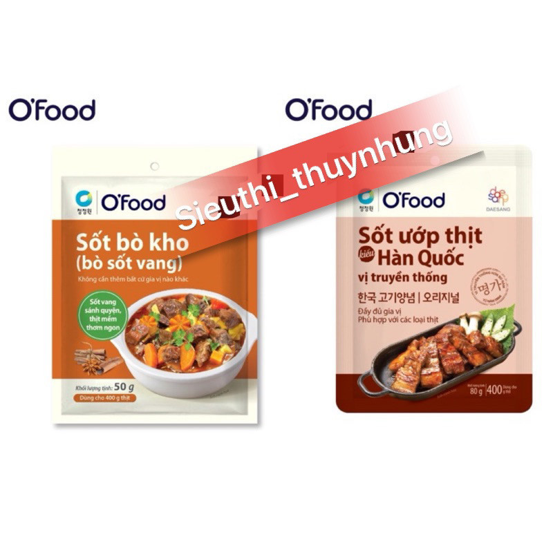 Ofood Korean meat marinade 80g pack / Braised beef sauce (Beef with ...