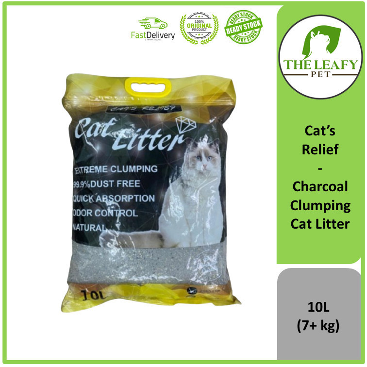 Cat's / Cats Relief Charcoal Clumping Cat Litter - 10L ( 7+kg ...