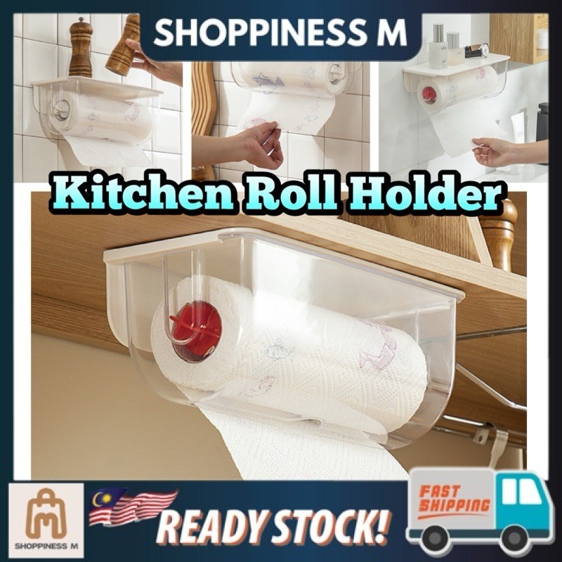Kitchen Tissue Roll Holder Tissue Box Container Kitchen Paper Towel ...