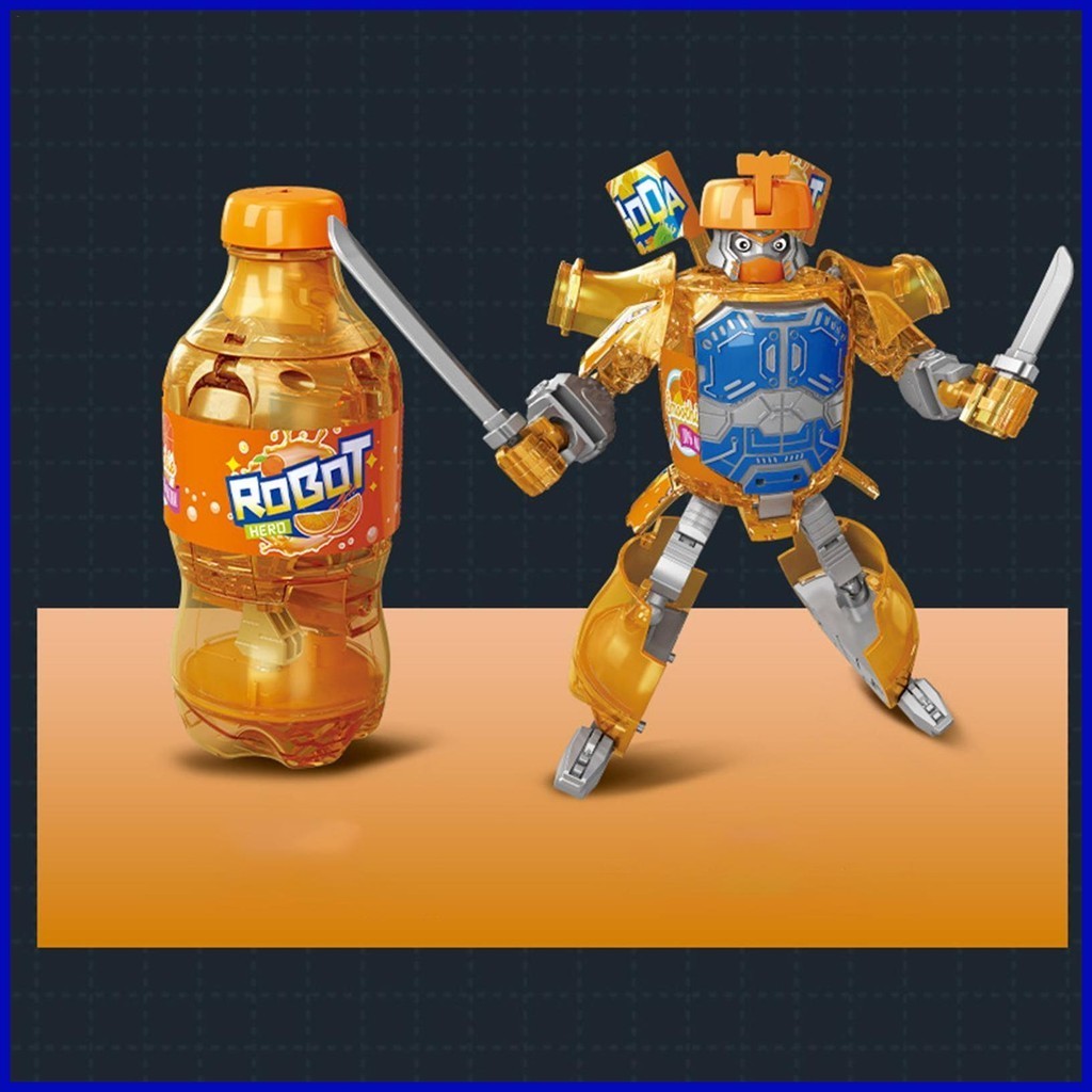 Soda Transformers Figures Transforming Robot Toy Creative Soda Can ...
