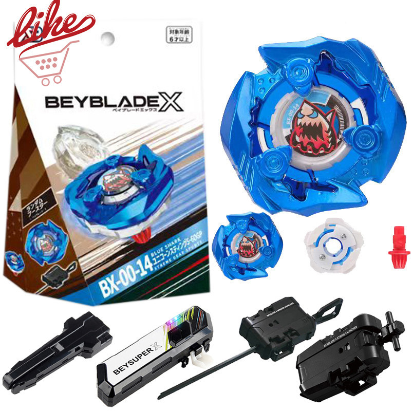 Limited Edition Beyblade X BX-14 Shark Edge Blue Beyblade Xtreme with ...