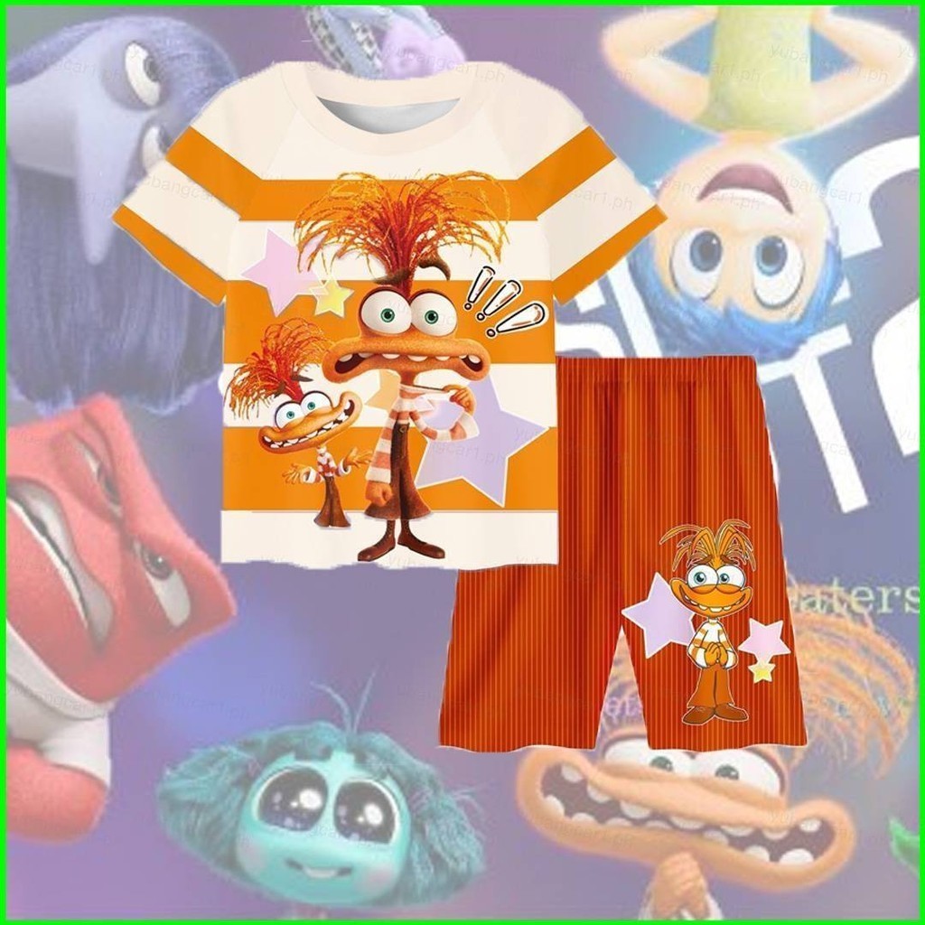 YB1 Inside Out 2 Two-piece suit for boys and girls Disgust JOY Envy ...
