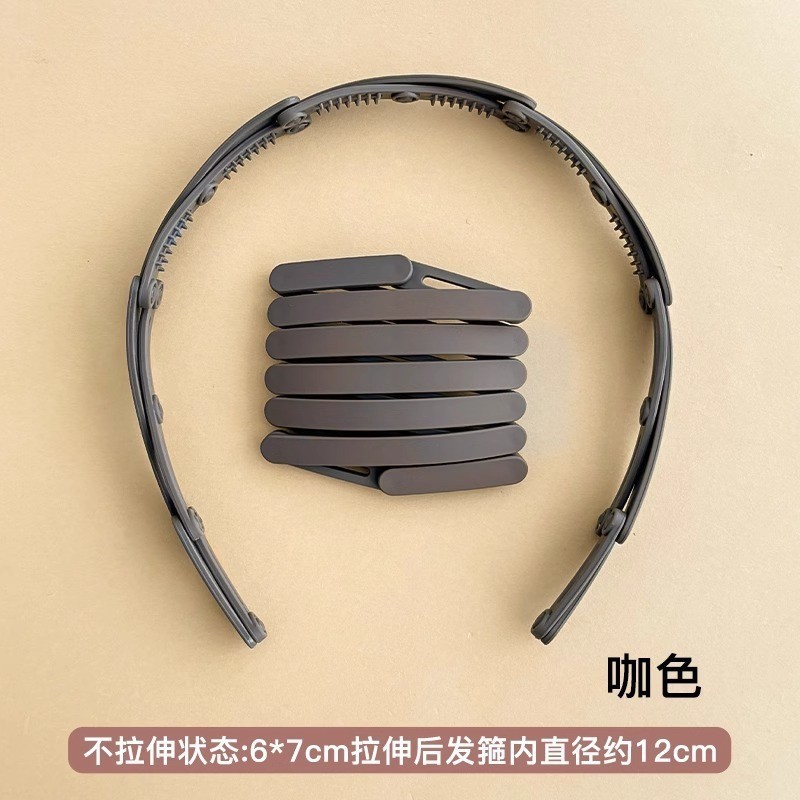 Pressed Hair Folding Headband Headband Travel Female 6.27 Portable New ...